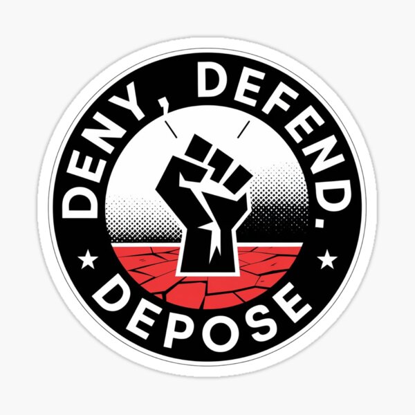 "Deny, Defend, Depose // #DDD" Sticker for Sale by pr1me-shop | Redbubble