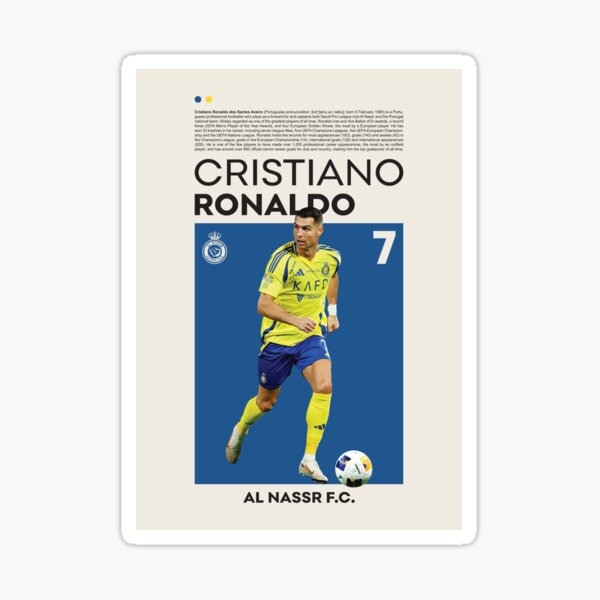 "Cristiano Ronaldo" Sticker for Sale by MertArtDesigns | Redbubble