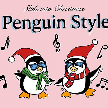 "Waddle and Wiggle The Penguin Christmas Conga" Sticker for Sale by ...