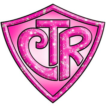 "CTR - Choose The Right LDS Mormon Pink Glitter" Art Print for Sale by ...