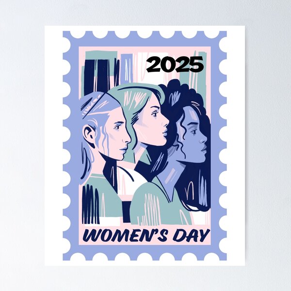 "Teaching on International Women's Day March 8 2025 Purple Stamp Womens ...