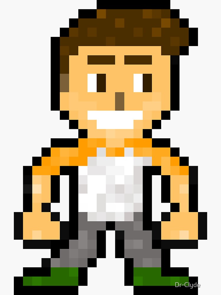 "The Hawkshaws Pixel-Alex" Sticker by Dr-Clyde | Redbubble
