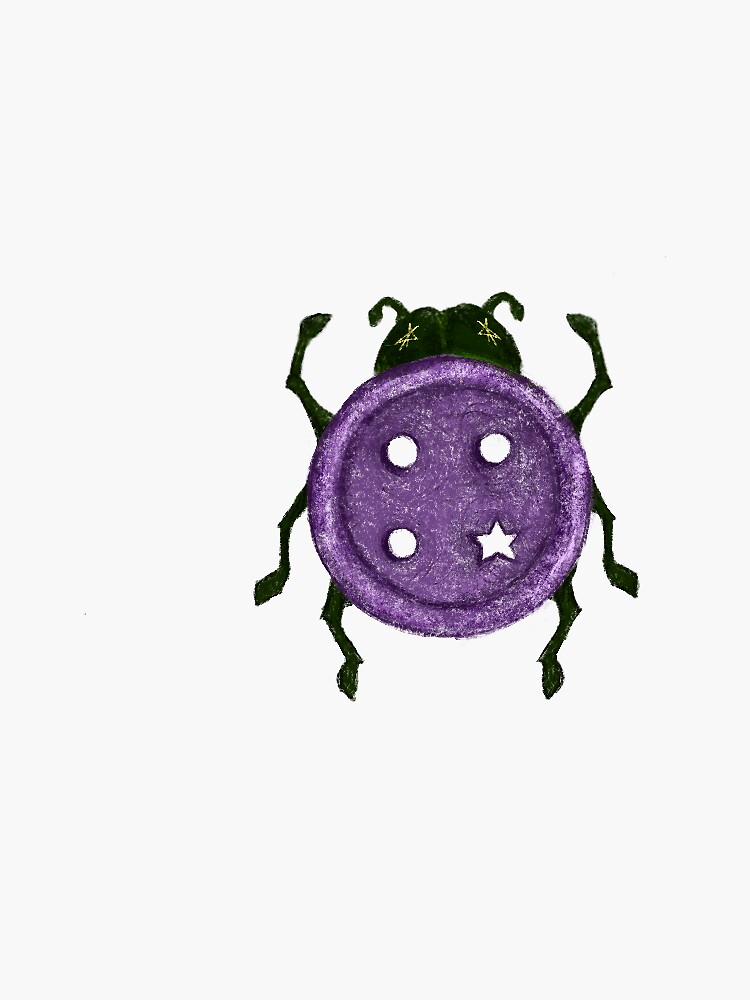 "star button beetle" Sticker for Sale by yeahitsval | Redbubble