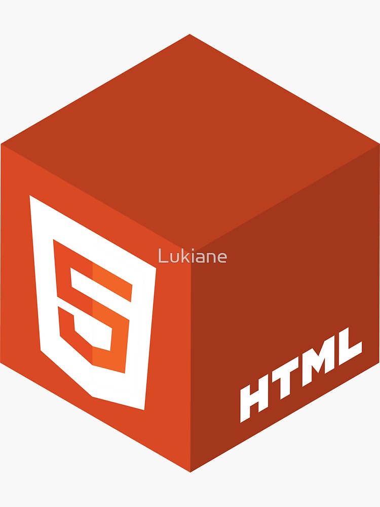 "Programming Skill Cube - HTML" Sticker for Sale by Lukiane | Redbubble