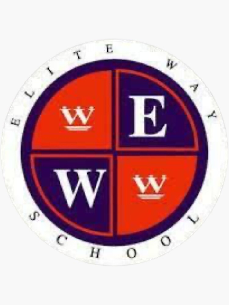 Pegatina con la obra «camiseta logo de elite way school, rebelde way ...