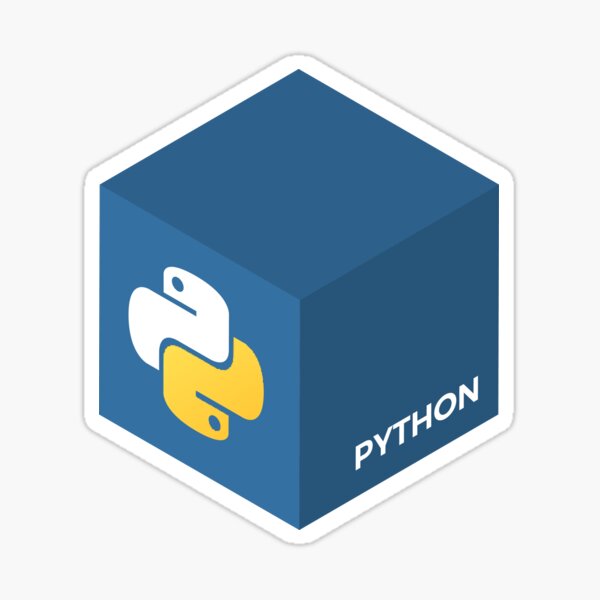 "Programming Skill Cube - Python" Sticker for Sale by Lukiane | Redbubble