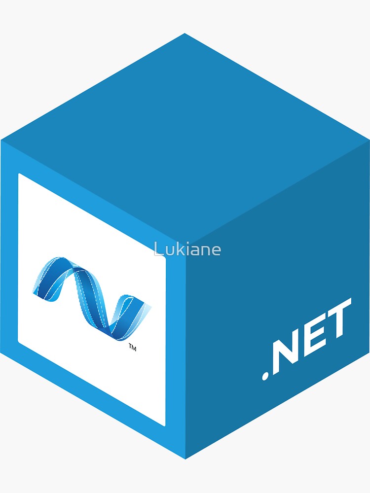 "Programming Skill Cube - .NET" Sticker for Sale by Lukiane | Redbubble