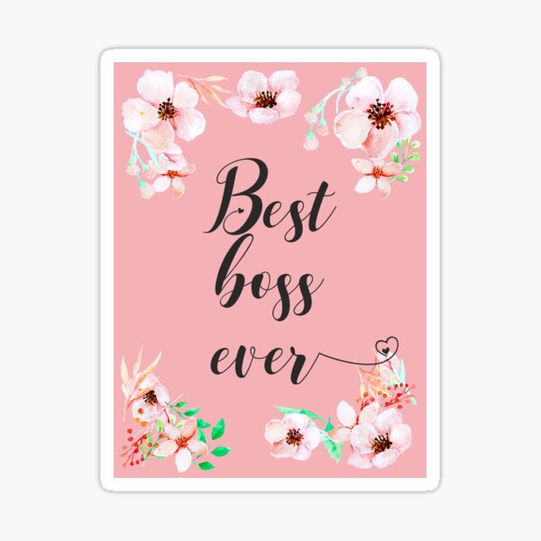 "Best Boss Ever / Boss Quote / Office Quotes / Office Wall Art / Boss ...
