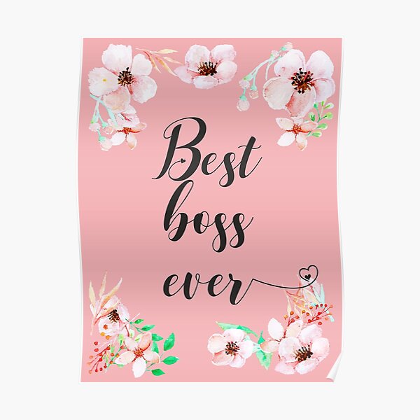 "Best Boss Ever / Boss Quote / Office Quotes / Office Wall Art / Boss ...