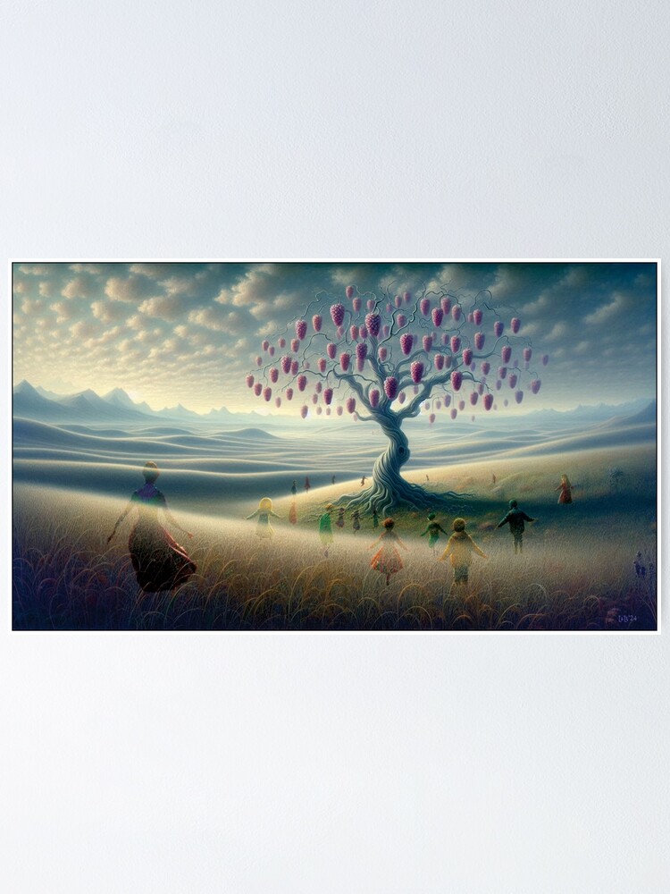 "Round the Mulberry" Poster for Sale by Rich La Bonté | Redbubble