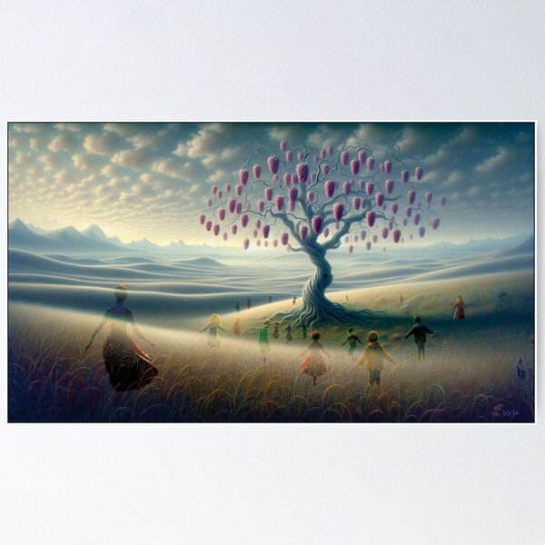 "Round the Mulberry" Poster for Sale by Rich La Bonté | Redbubble