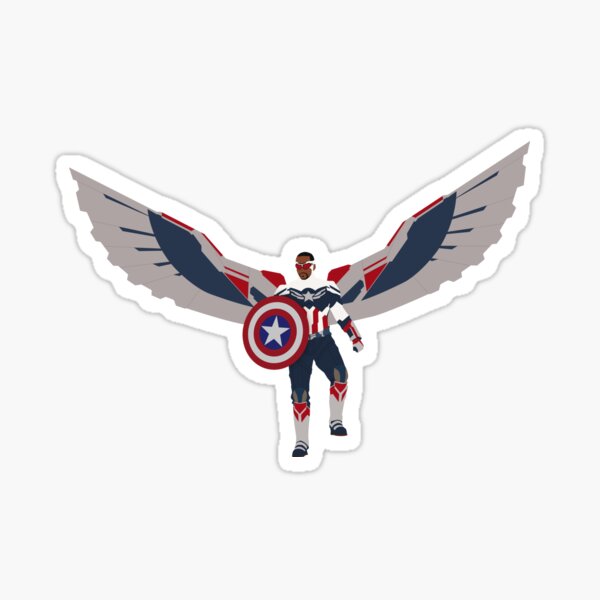 "Sam Wilson" Sticker for Sale by GlitchyShaan | Redbubble