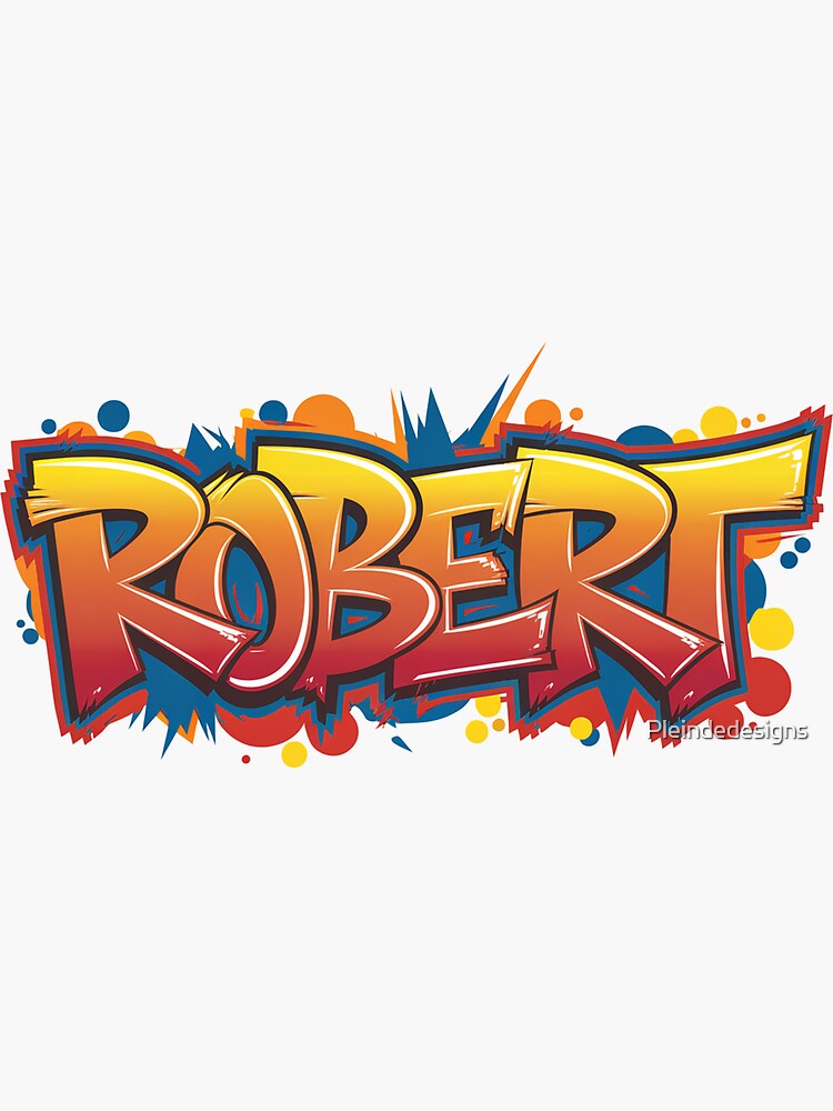 "Robert" Sticker by Pleindedesigns | Redbubble
