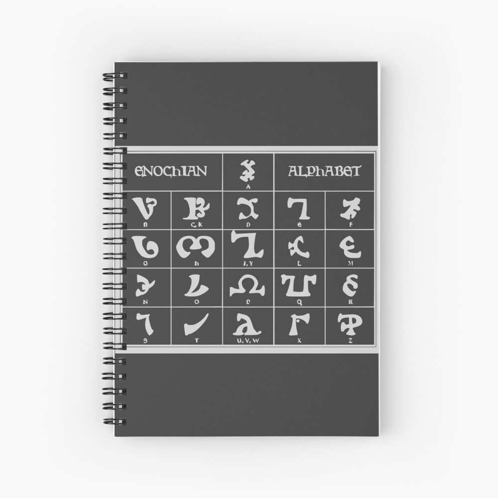 "Enochian Alphabet Magic Occult Language Talisman Design" Spiral ...