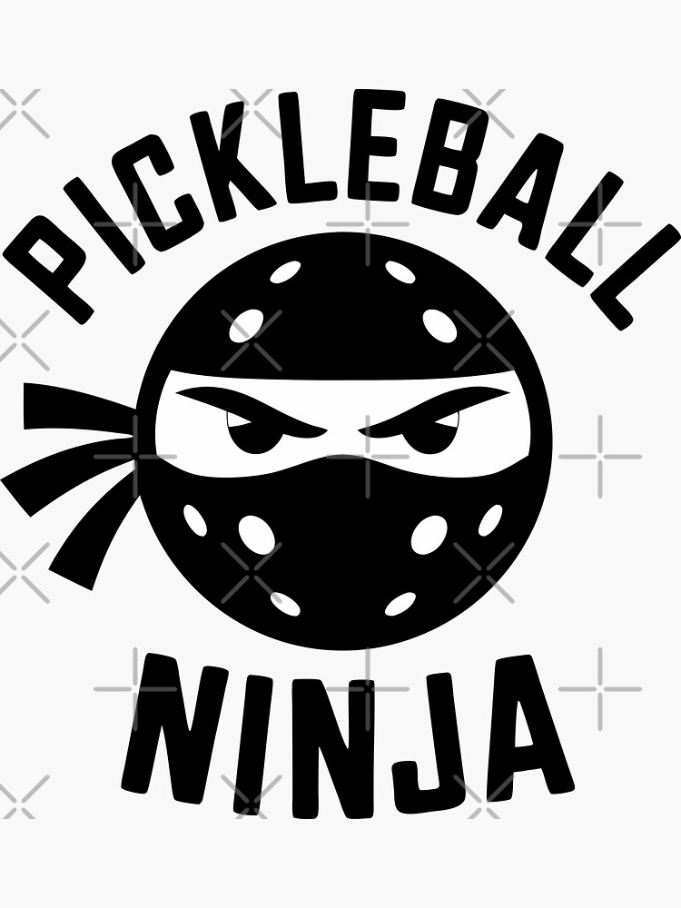 "Pickleball Ninja" Sticker for Sale by ArtByMouad | Redbubble