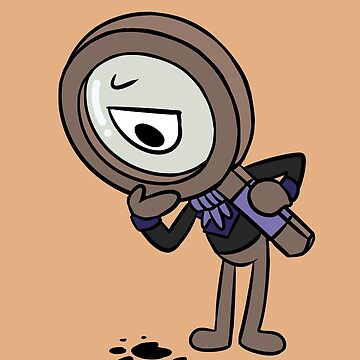 "Dandy's World toon magnifying glass Rodger from roblox" Sticker by ...