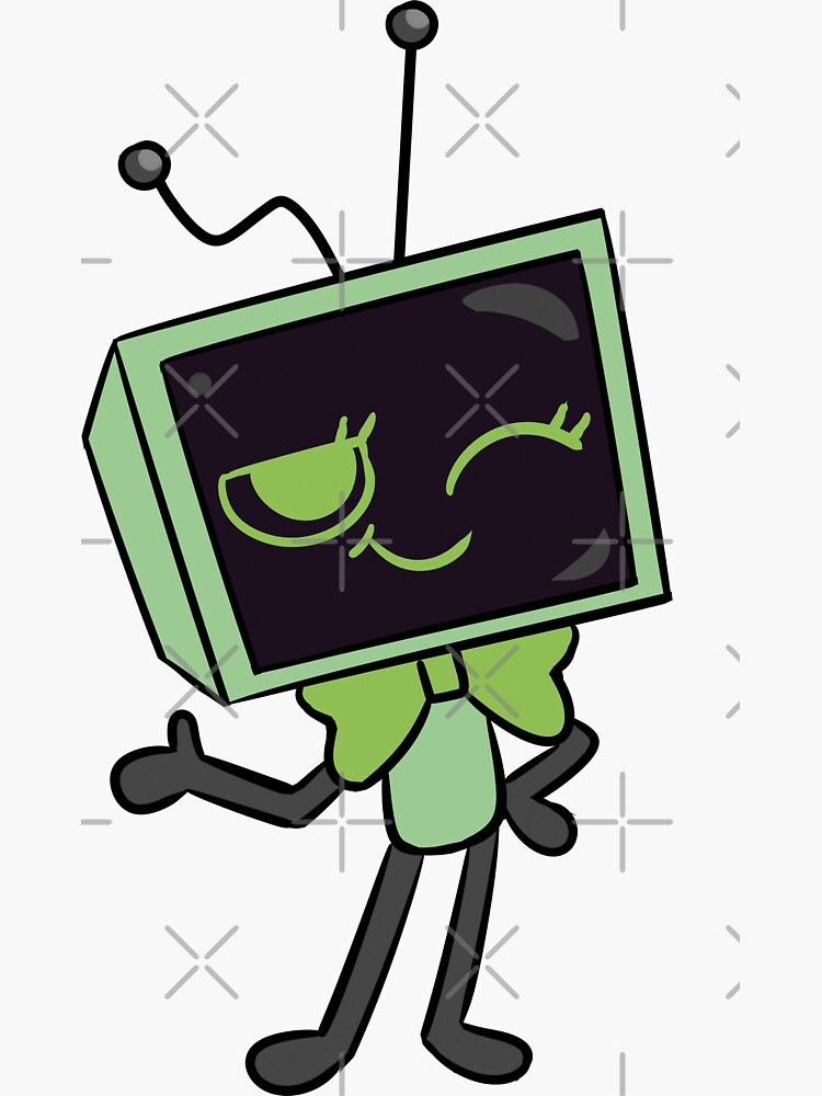 "Dandy's World toon tv Vee from roblox" Sticker by LumiLemon | Redbubble