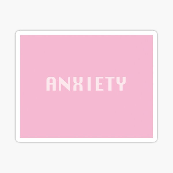 "PINK ANXIETY AESTHETIC" Sticker by cutealien | Redbubble