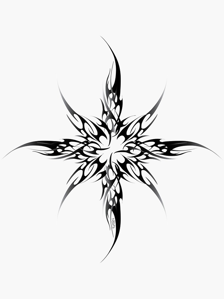 "Cyber Sigilism Sun/Star " Sticker for Sale by Neata-art | Redbubble