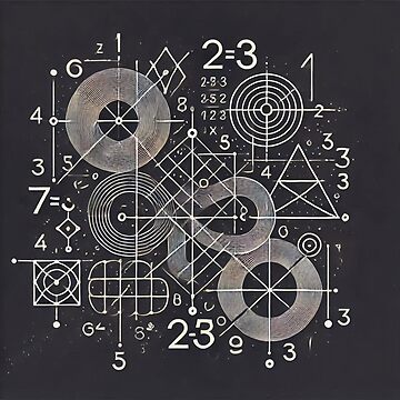 "Geometry of Infinity: Numbers Reimagined" Sticker by Elabbeir | Redbubble