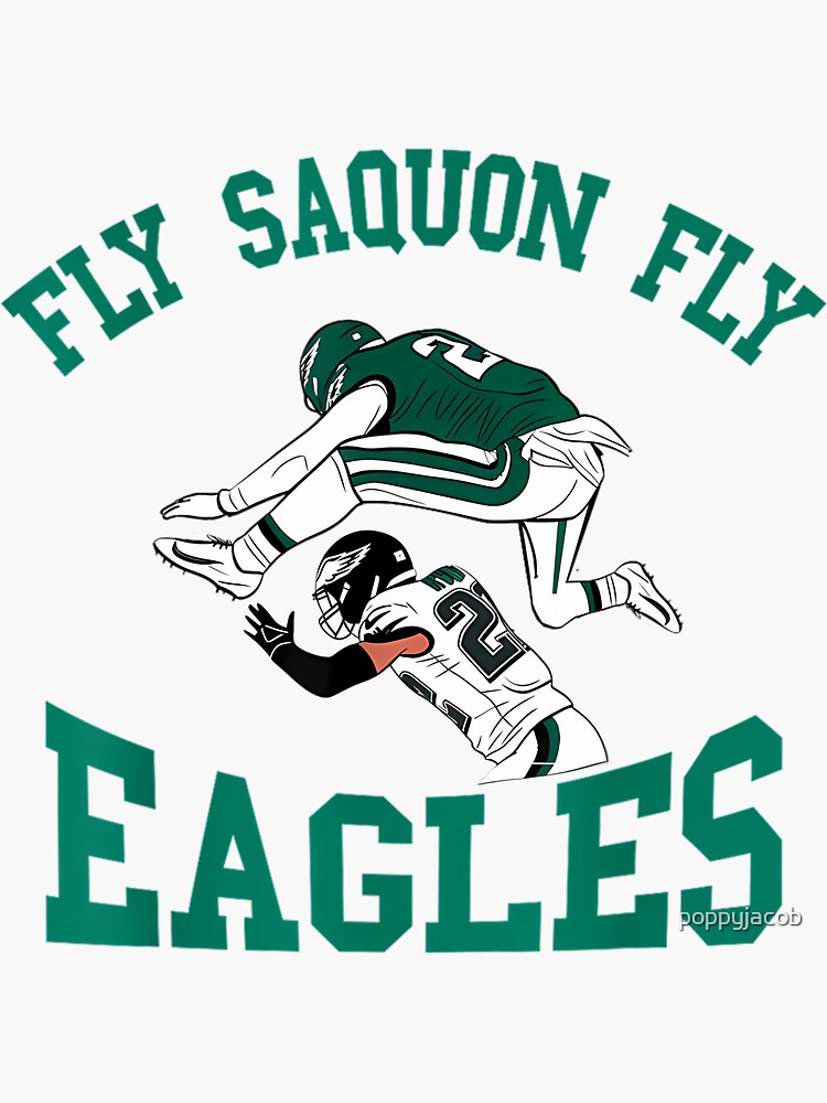 "Fly Saquon Fly Eagles-Barkley The Reverse Hurdle Meme" Sticker for ...