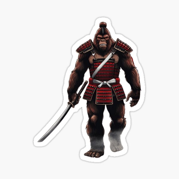 "Samurai Bigfoot Japanese Art " Sticker for Sale by haitrieuic96 ...