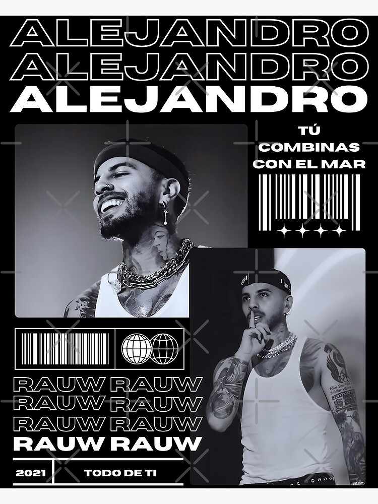 Póster for Sale con la obra «Rauw Alejandro» de Mourad0 | Redbubble