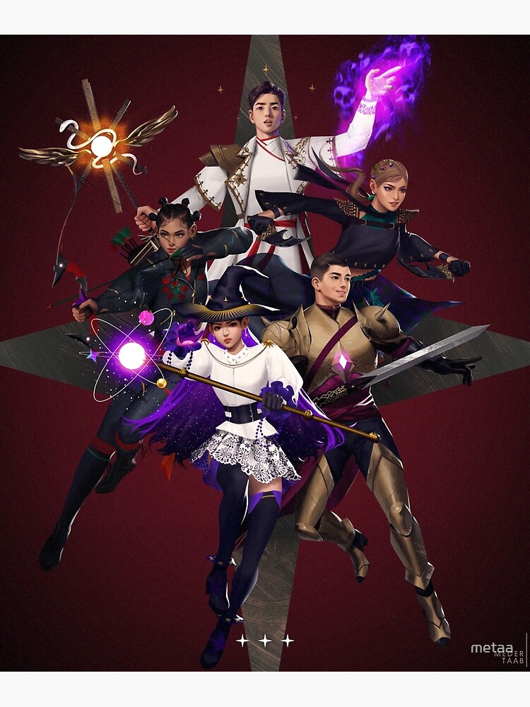 "Fantasy Classes Fashionized" Poster by metaa | Redbubble