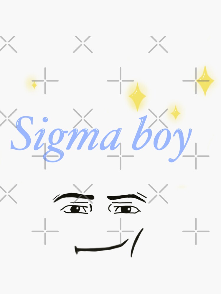 "Sigma Boy Aesthetic Design" Sticker for Sale by TSGDesign | Redbubble