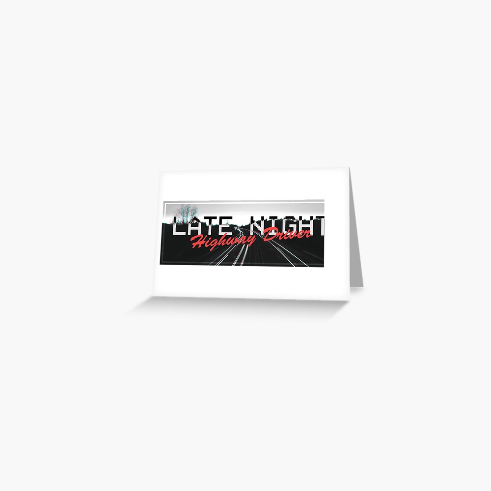 "Late Night Highway Driver" Sticker for Sale by Spitfire974 | Redbubble