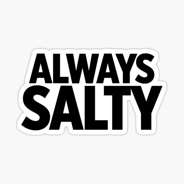 "Always Salty ! Beach Vacation Ocean" Sticker for Sale by ShieldApparel ...