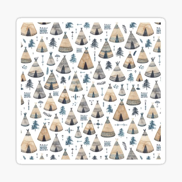 "Tipis" Sticker for Sale by ElenaONeill | Redbubble