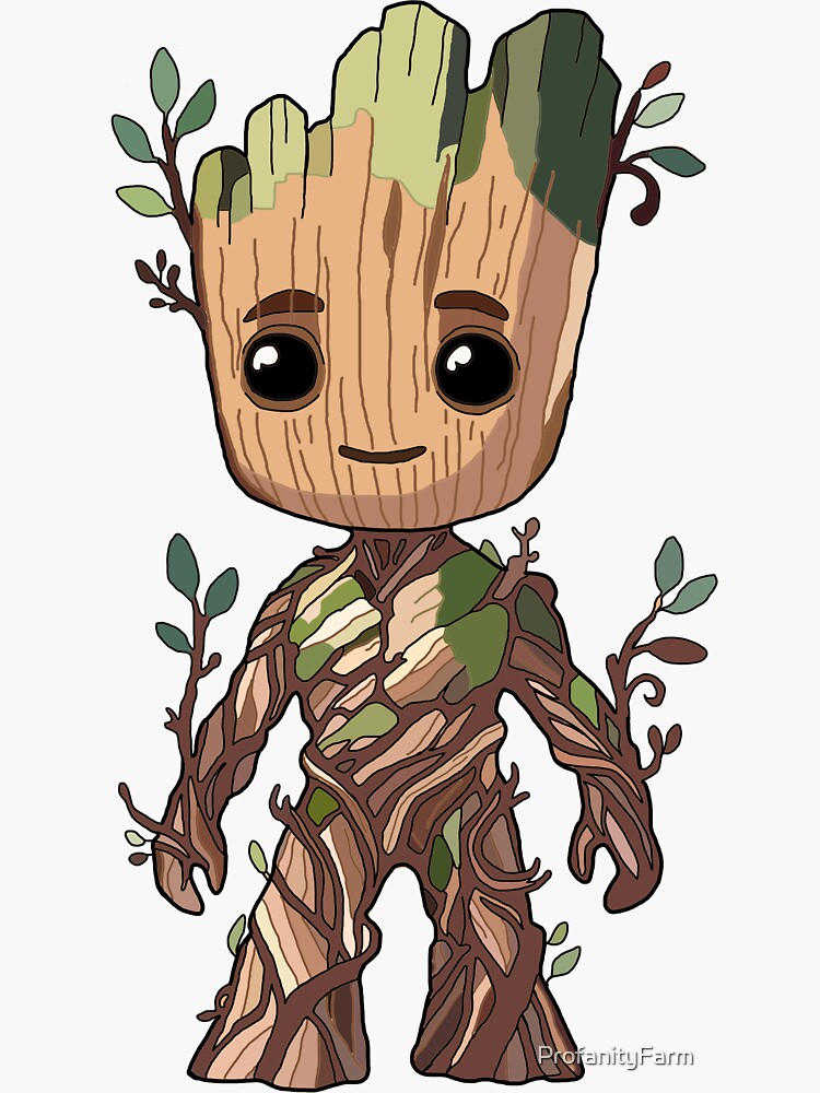 "I Am Groot" Sticker for Sale by ProfanityFarm | Redbubble
