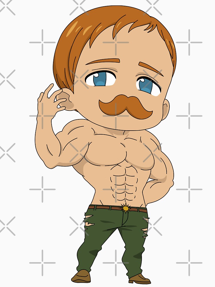 "Chibi Escanor" T-shirt for Sale by katelin1 | Redbubble | seven deadly ...