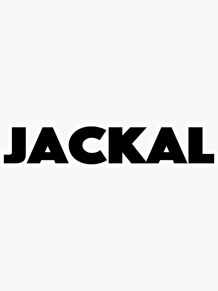 "Jackal" Sticker by At349ks3d | Redbubble
