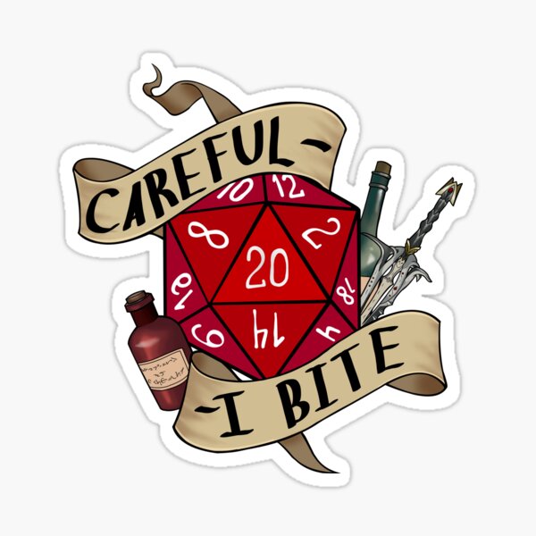 "Astarion themed dice " Sticker for Sale by PiperMc-Prints | Redbubble