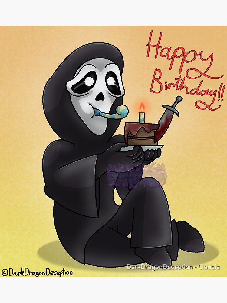 "Happy Birthday From Ghostface! (Scream)" Greeting Card for Sale by ...