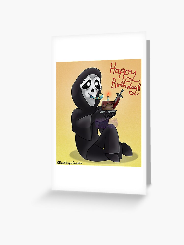 "Happy Birthday From Ghostface! (Scream)" Greeting Card for Sale by ...