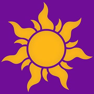 "Tangled Kingdom Sun" Sticker for Sale by Expandable Studios | Redbubble