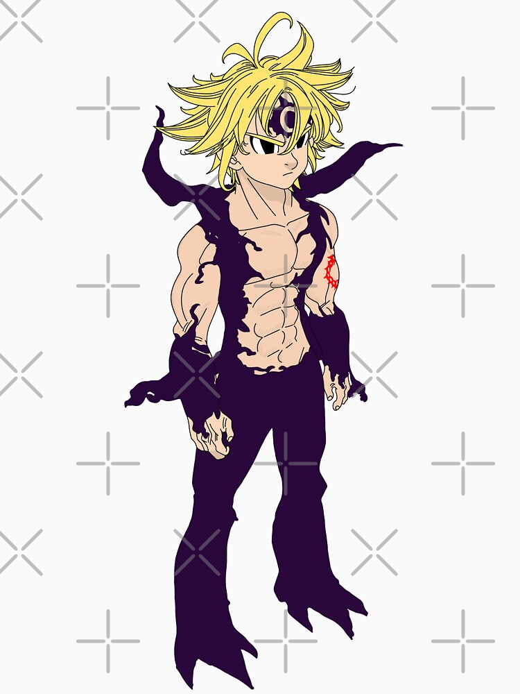 "Demon Meliodas" T-shirt for Sale by katelin1 | Redbubble | demon t ...