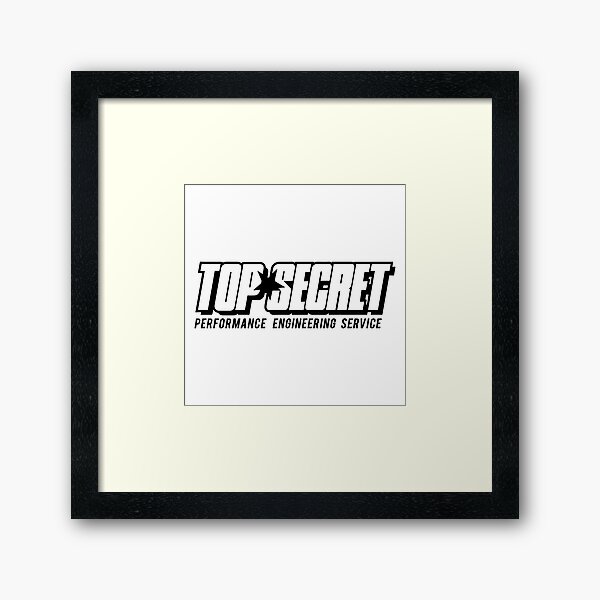 "TOP SECRET JAPAN" Framed Art Print for Sale by JDMShop | Redbubble