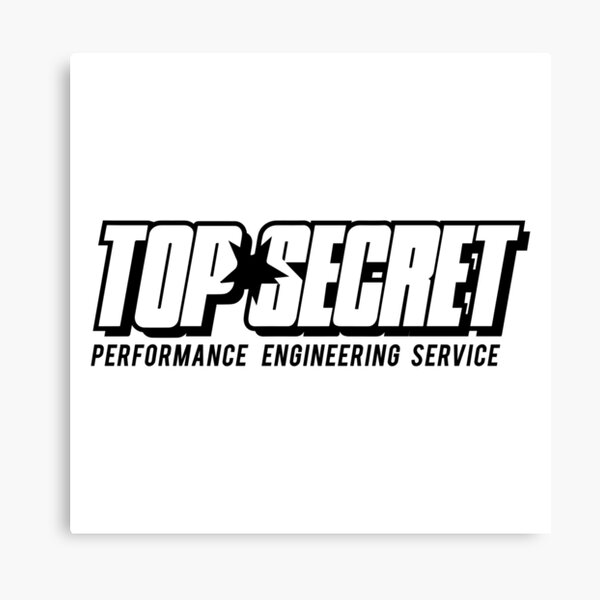 "TOP SECRET JAPAN" Canvas Print by JDMShop | Redbubble