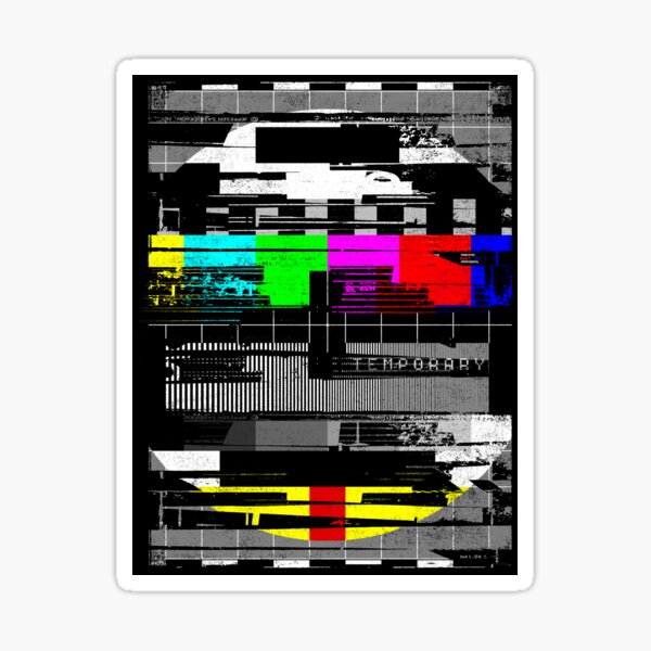 "Test Card" Sticker by Bulografik | Redbubble