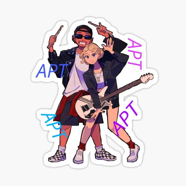 "APT APT APT" Sticker for Sale by MOHDX23 | Redbubble