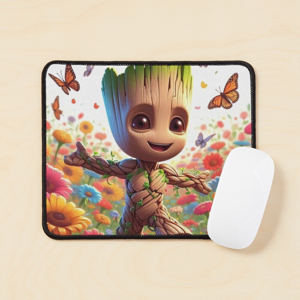 "Baby Groot happy and smiling" Sticker by Helene-Creation | Redbubble