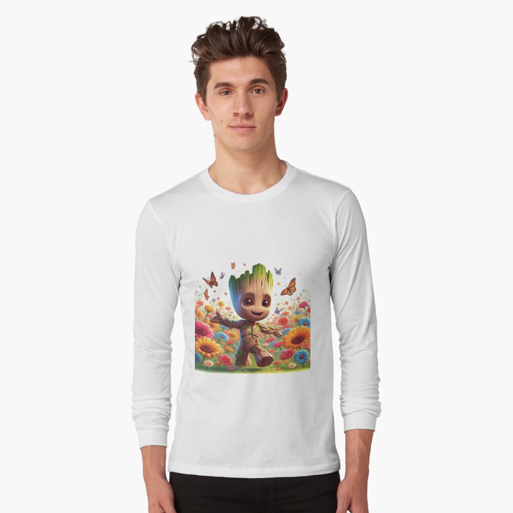 "Baby Groot happy and smiling" Sticker by Helene-Creation | Redbubble