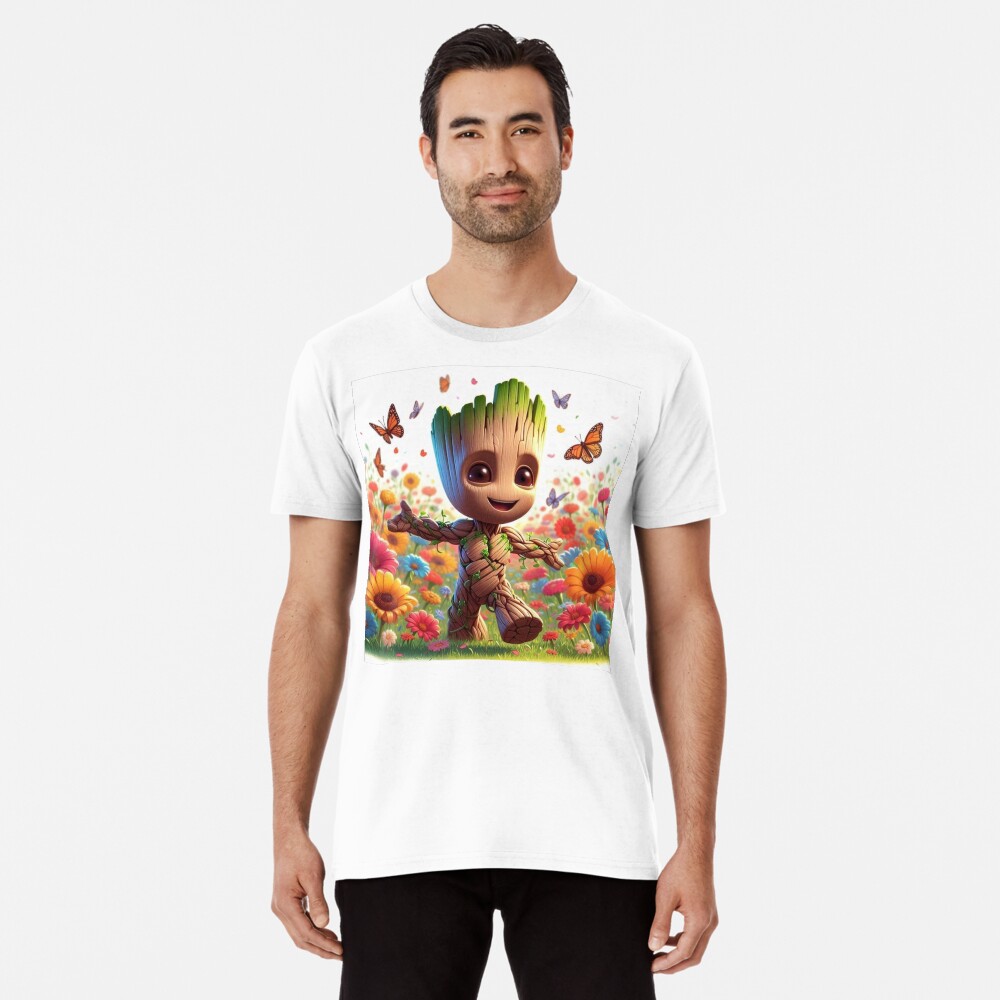 "Baby Groot happy and smiling" Sticker by Helene-Creation | Redbubble
