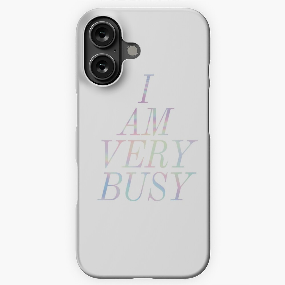 "I Am Very Busy Holographic" Sticker for Sale by amearnest | Redbubble
