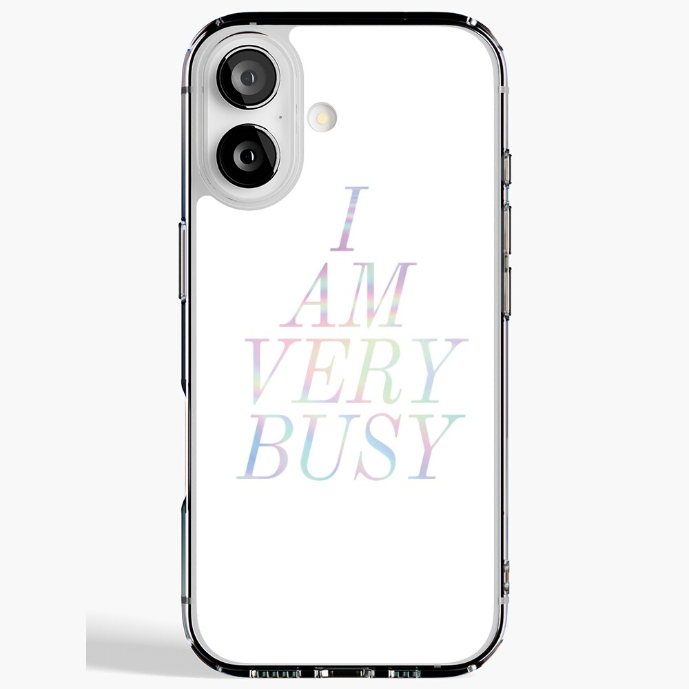 "I Am Very Busy Holographic" Sticker for Sale by amearnest | Redbubble