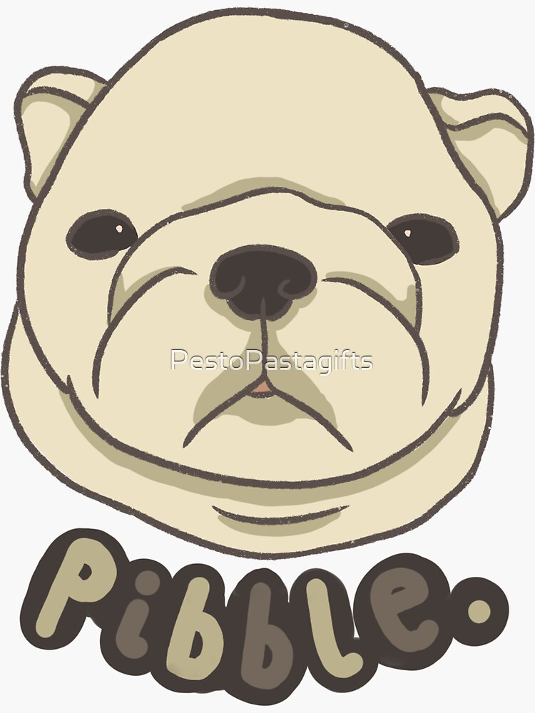 "Pibble dog puppy meme" Sticker for Sale by PestoPastagifts | Redbubble